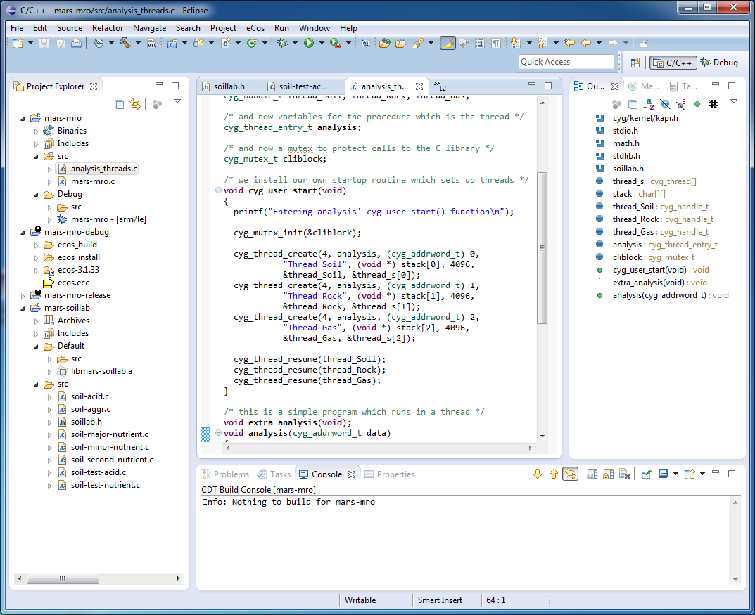 eCosPro Eclipse IDE